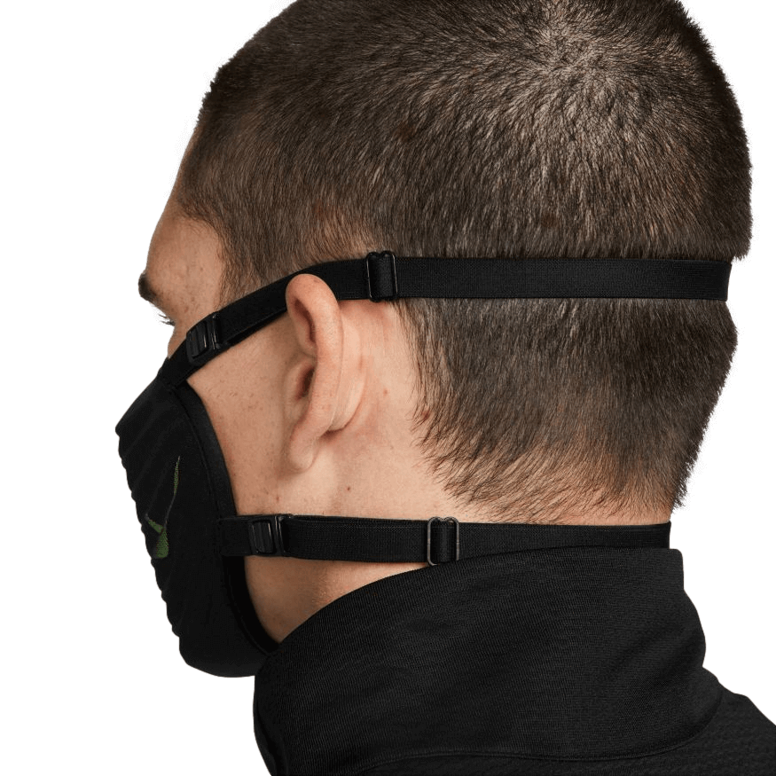 (NIKE-DV3336-010) Nike Venturer Performance Face Mask [BLACK/BLACK/VOL ...