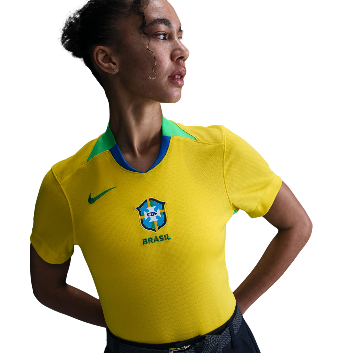 Nike Brazil 2025 Womens Home Jersey Soccer FZ9125-718 Yellow – U90 Soccer