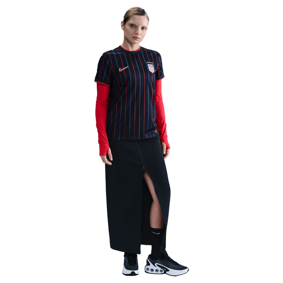 Nike USA 2025 Womens Away Jersey Soccer FZ9139-452 Navy Blue – U90 Soccer