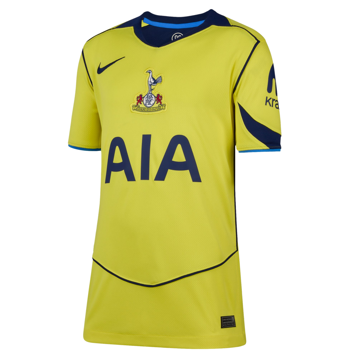 Nike Tottenham 25/26 Youth Third Jersey Soccer HM4127-741 Yellow – U90 ...