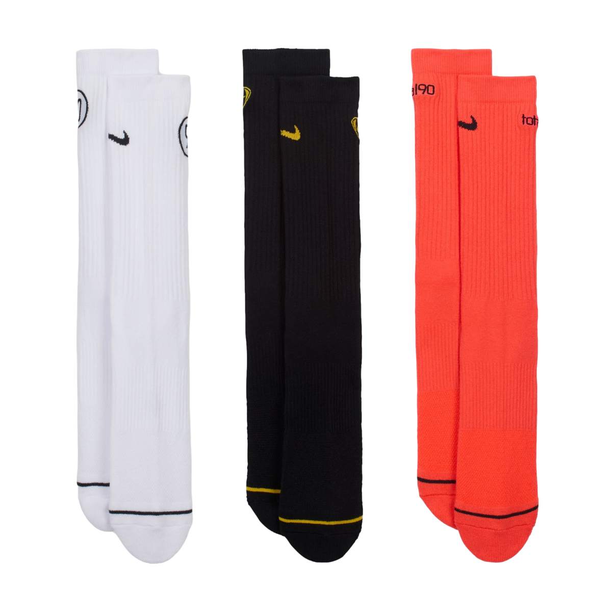 Nike Total 90 Everyday Cushioned Crew Socks (3 Pack) Soccer IM5021-900 ...
