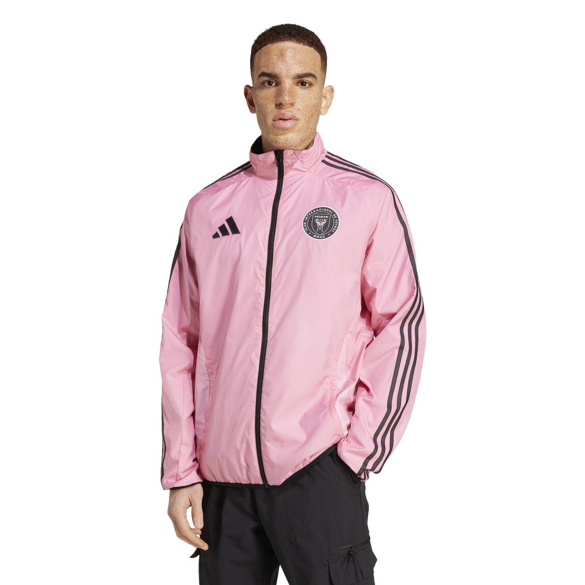 Adidas Inter Miami Reversible Anthem Jacket Soccer JE5641 Pink – U90 Soccer