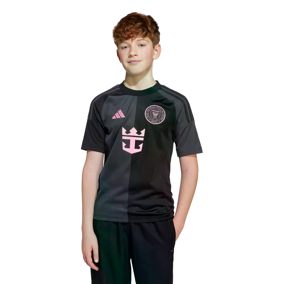 Adidas Inter Miami 25/26 Youth Away Jersey Soccer JI9123 Black – U90 Soccer