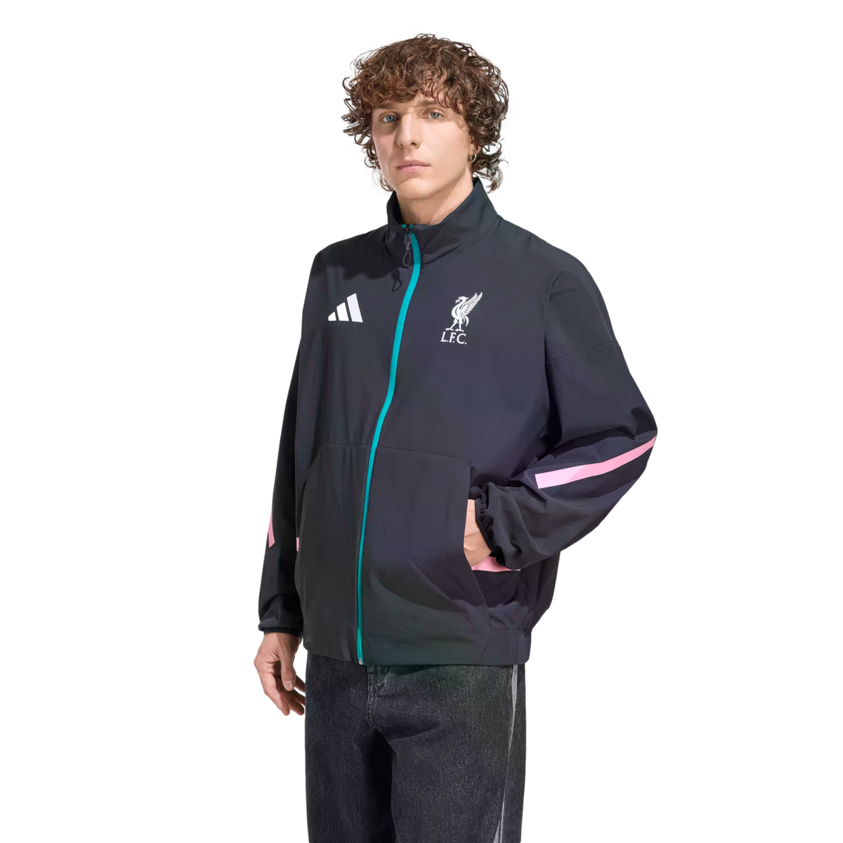 Adidas Liverpool ZNE Anthem Jacket Soccer JZ0138 Black – U90 Soccer