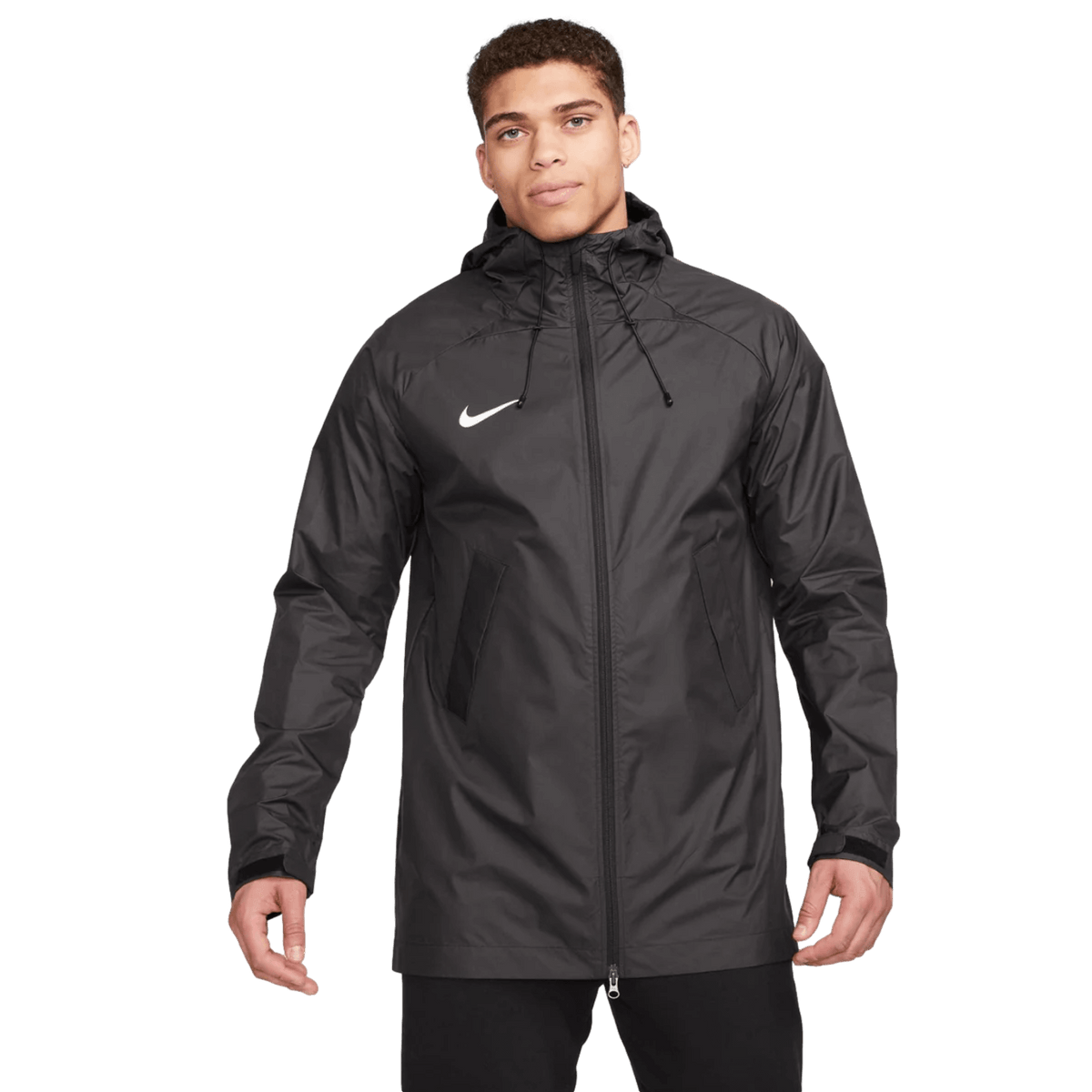 Nike Academy Full Zip Hooded Rain Jacket - Black – U90 Soccer