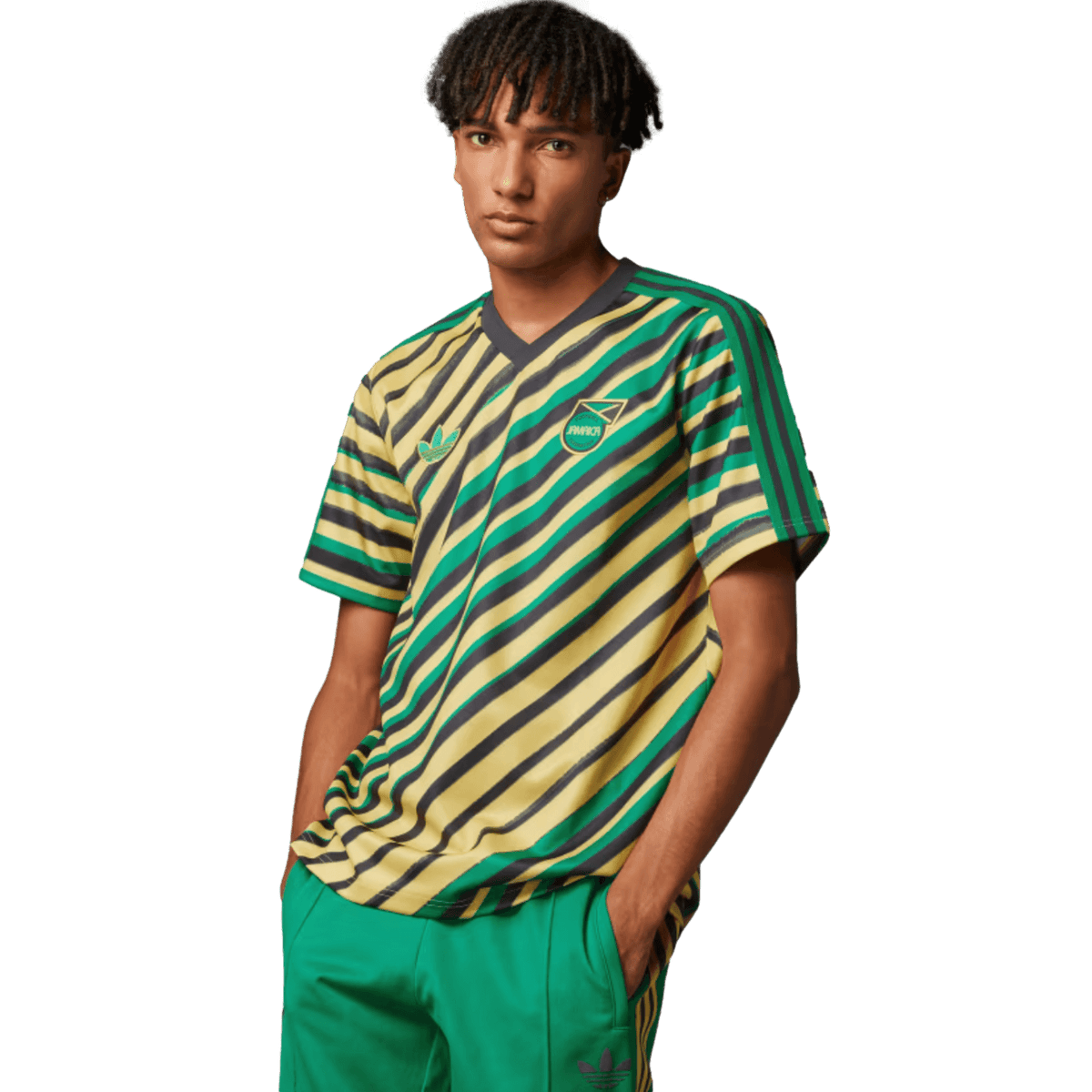 Adidas Jamaica Originals Trefoil Jersey Soccer IW1991 Yellow – U90 Soccer