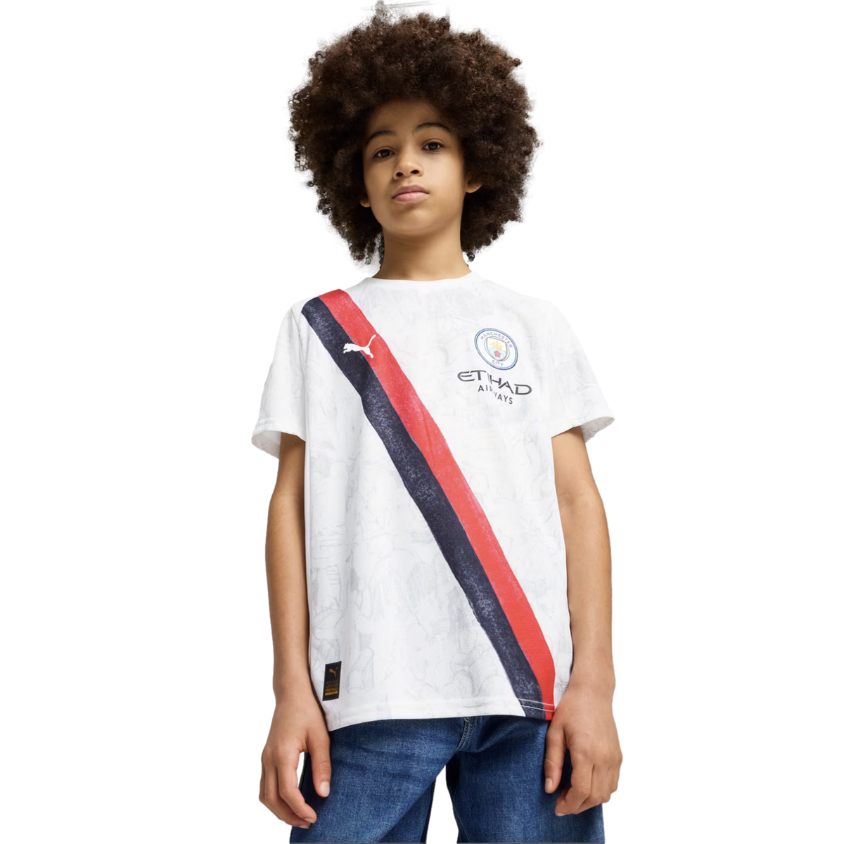 Puma Manchester City x Kidsuper 2025 CWC Youth Home Jersey Soccer ...