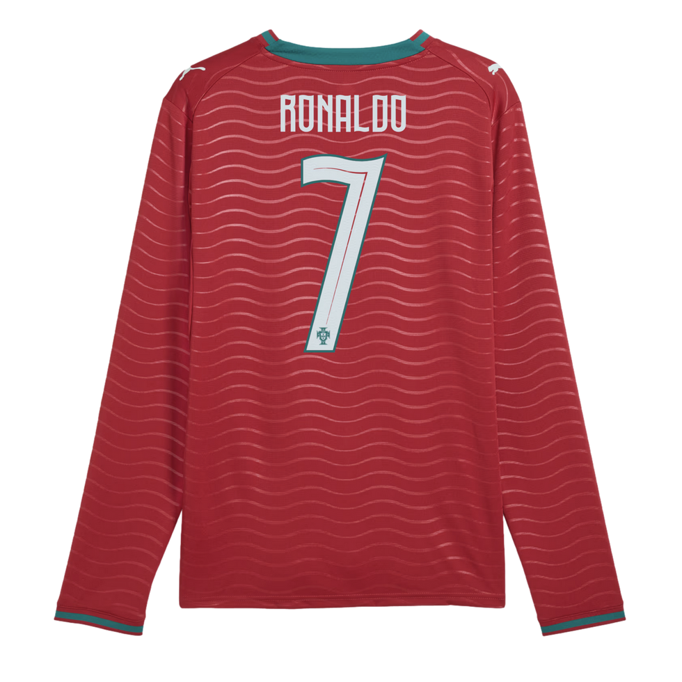 Portugal 2026 Ronaldo Long Sleeve Home jersey Soccer 788142-77 Red ...